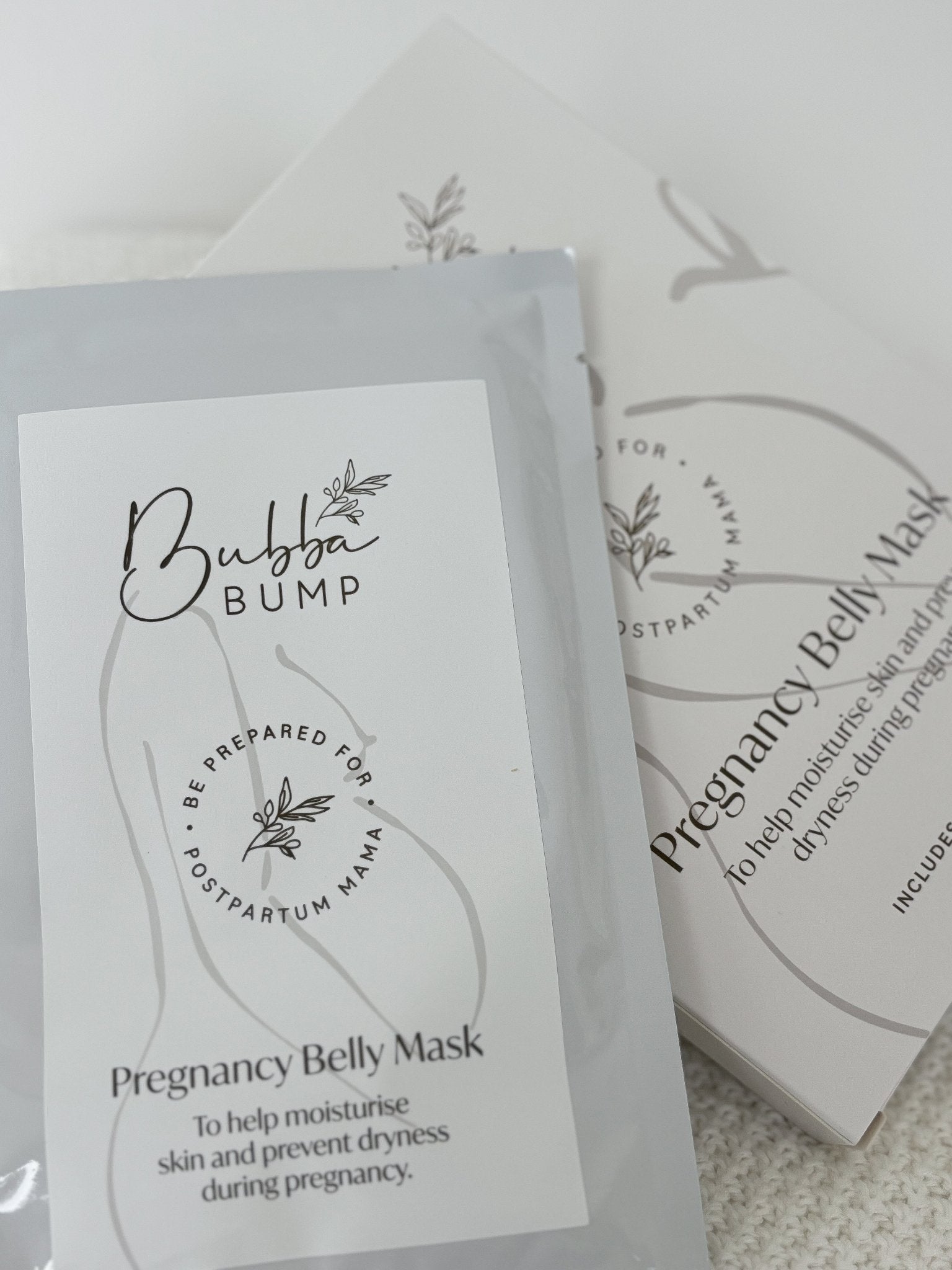Shop 3 Pack of Organic Pregnancy Belly Mask | Bubba Bump Baby