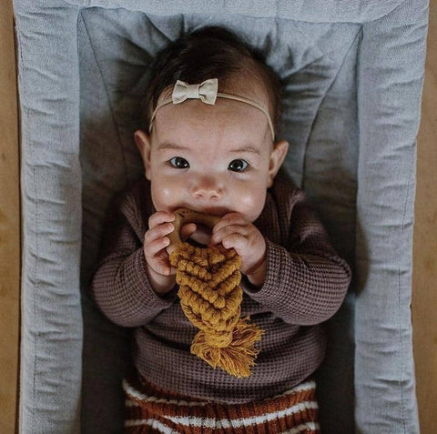 Wooden Teethers - Organic Macrame Teethers | Bubba Bump